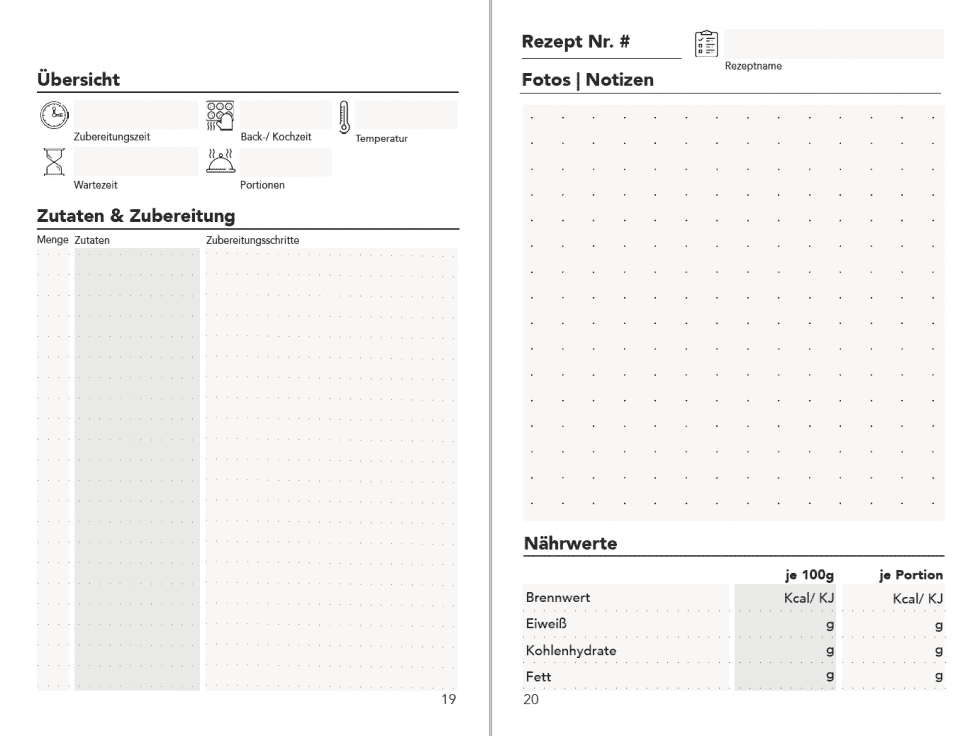 rezeptbuch vorlage word Archive - Choose Your Level™